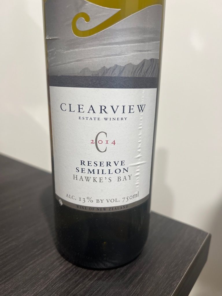 2013 Clearview Estate Sémillon Reserve, New Zealand, North Island ...