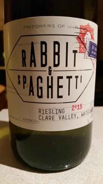 2015 Adam Barton Riesling Rabbit & Spaghetti Clare Valley, Australia ...