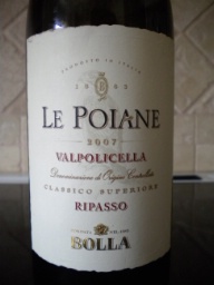 2007 Bolla Ripasso della Valpolicella Classico Superiore Le Poiane ...