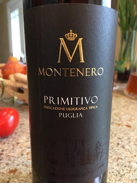 2015 Montenero Primitivo Puglia IGT, Italy, Puglia, Puglia IGT ...