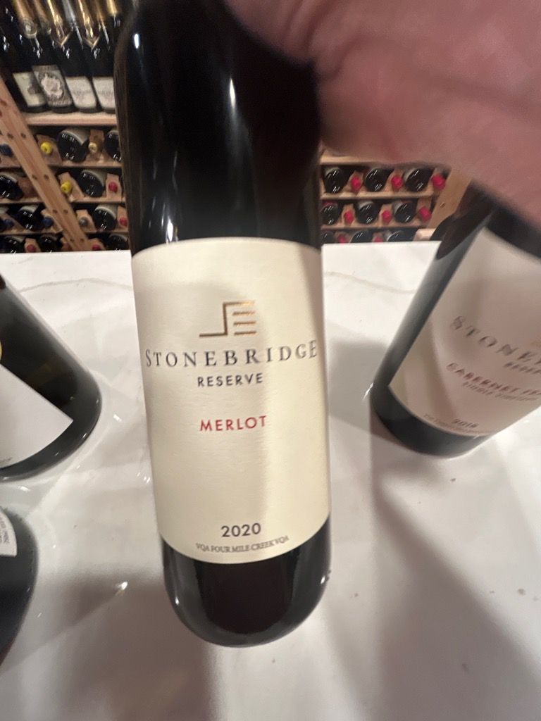 2020 Stonebridge Wines Merlot Reserve, Canada, Ontario, Niagara ...