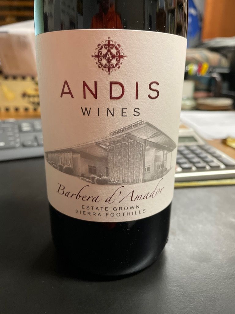 2020 Andis Wines Barbera d'Amador, USA, California, Sierra Foothills ...