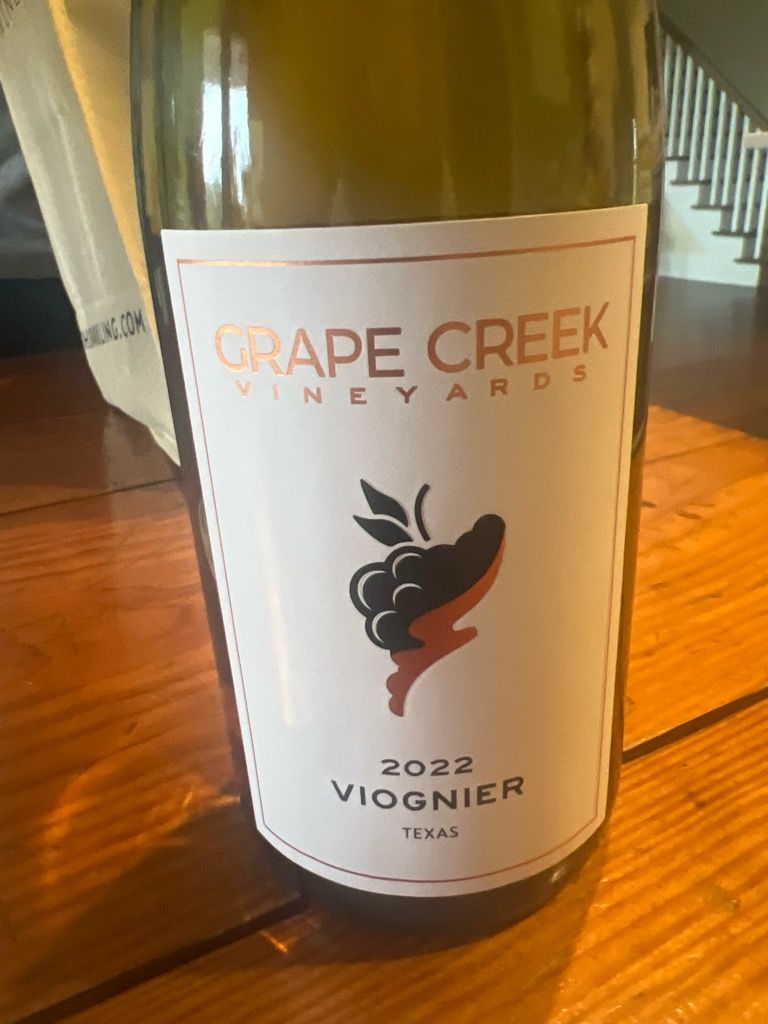 2022 Grape Creek Vineyards Viognier, USA, Texas, Texas Hill Country ...