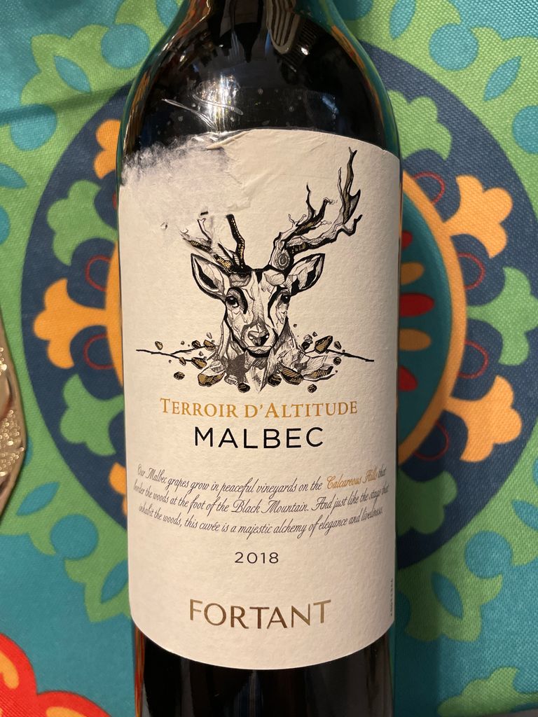 2019 Fortant Malbec Vin de Pays d'Oc Terroir D'Altitude, France ...