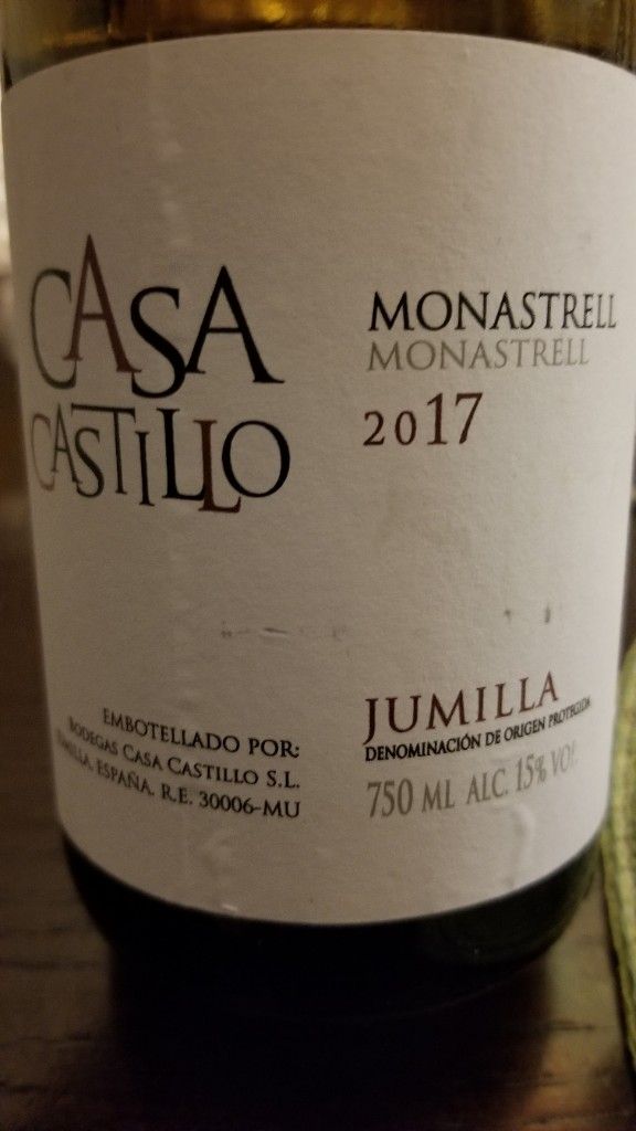 2017 Casa Castillo Monastrell Jumilla, Spain, Murcia, Jumilla ...
