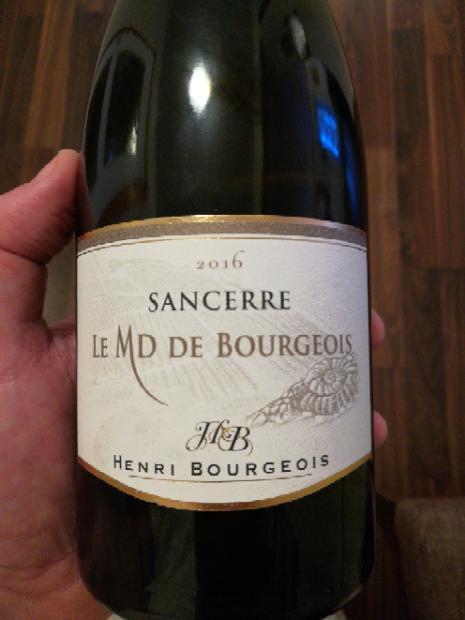 2016 Henri Bourgeois Sancerre Le MD de Bourgeois, France, Loire Valley ...