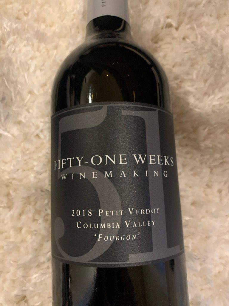 2018 51 Weeks Winemaking Petit Verdot Destiny Ridge Vineyard, USA ...