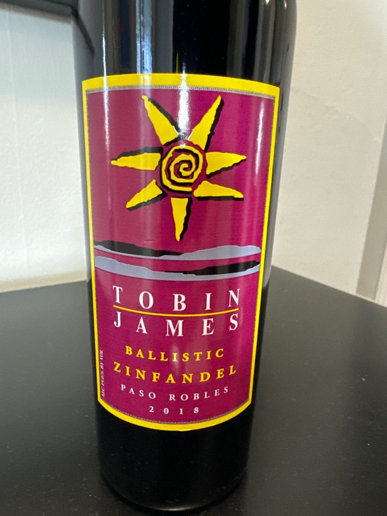 2018 Tobin James Zinfandel Ballistic, USA, California, Central Coast, Paso Robles - CellarTracker