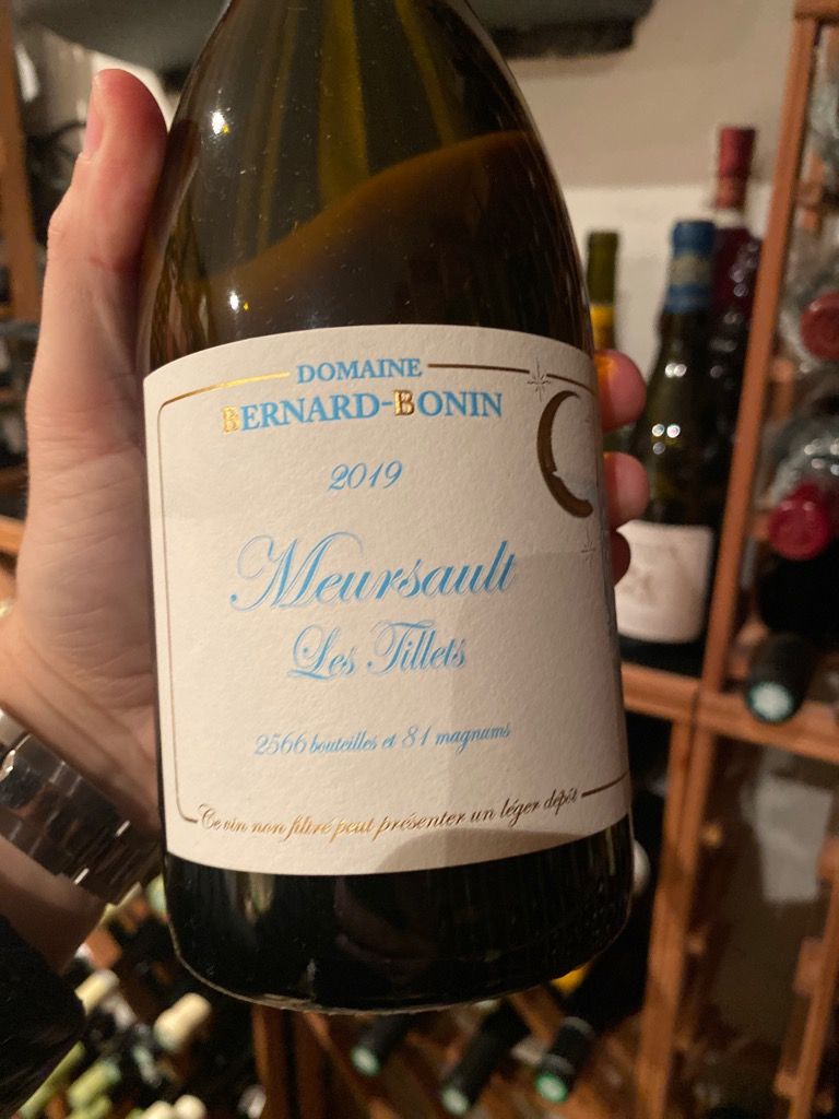2020 Domaine Bernard-Bonin Meursault Les Tillets, France, Burgundy ...