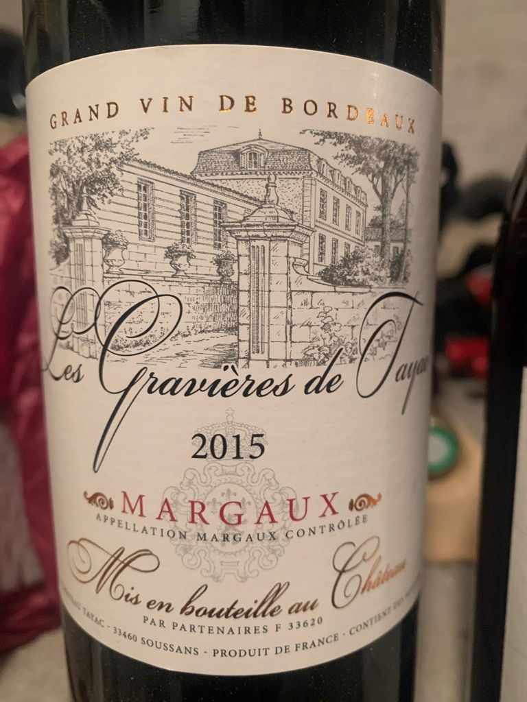 2015 Château Tayac Cuvée les Gravières, France, Bordeaux, Médoc ...
