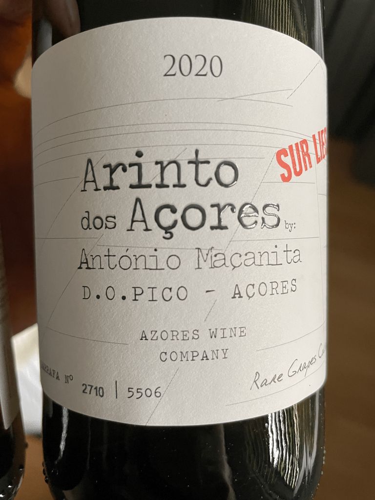 2021 Azores Wine Company Arinto dos Açores Sur Lies, Portugal, Açores ...