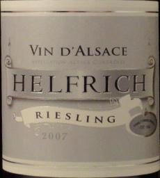 2007 Helfrich Riesling, France, Alsace - CellarTracker