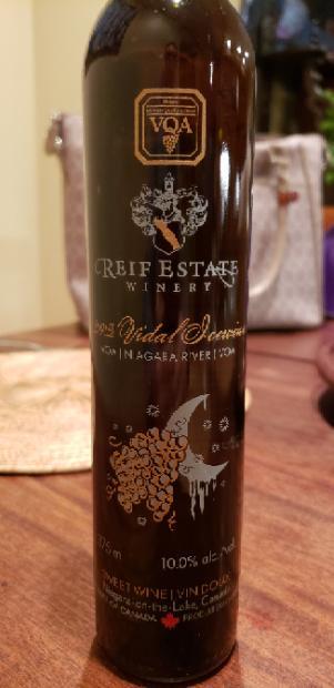 2012 Reif Estate Vidal Icewine, Canada, Ontario, Niagara Peninsula ...