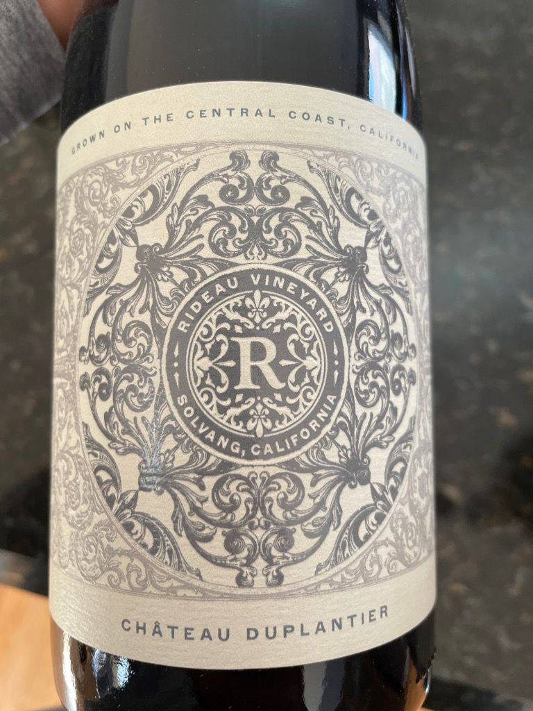 2020 Rideau Vineyard Château Duplantier Cuvée, USA, California, Central ...