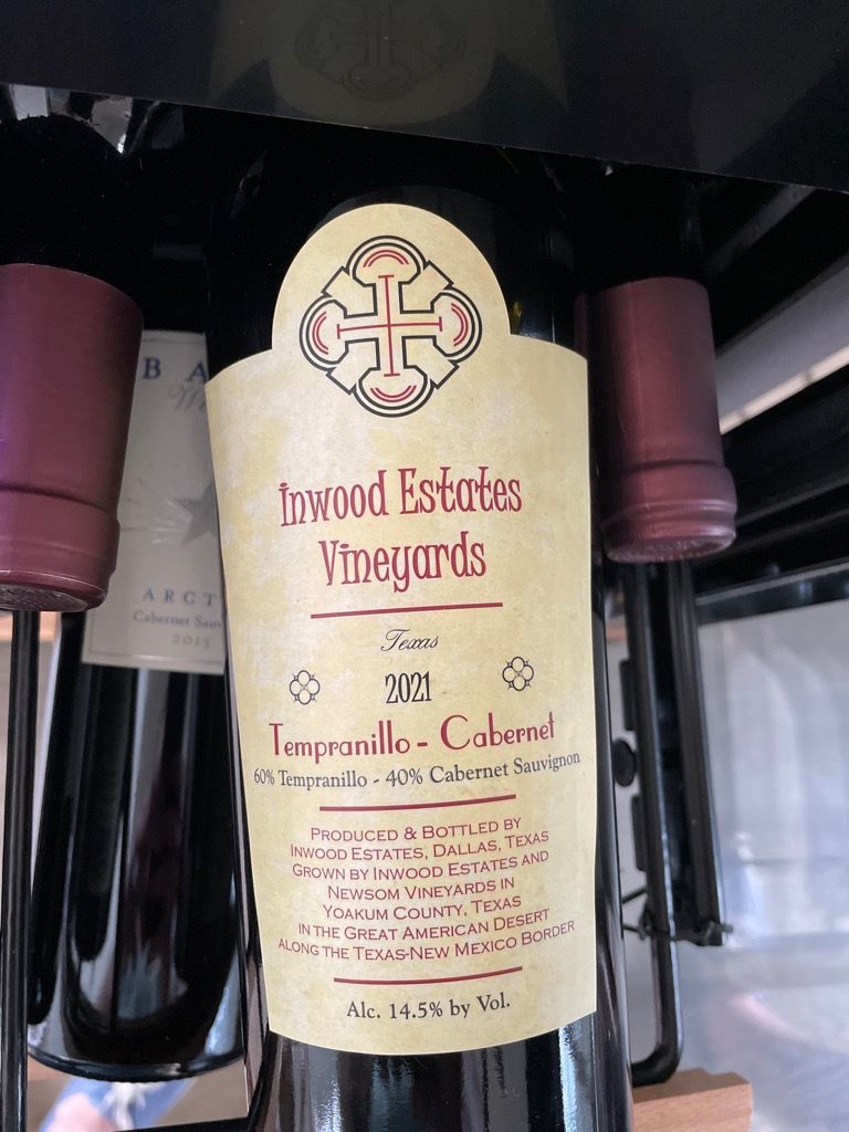 2023 Inwood Estates Tempranillo-Cabernet, USA, Texas, Texas High Plains ...