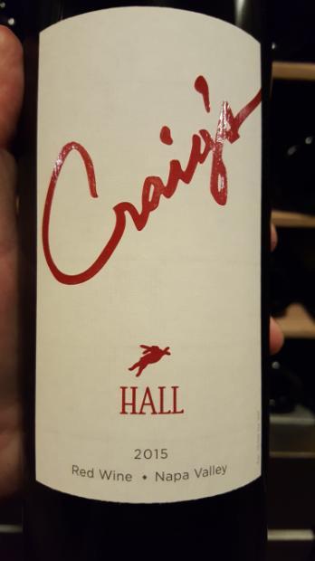 2015 Hall Craig's, USA, California, Napa Valley - CellarTracker