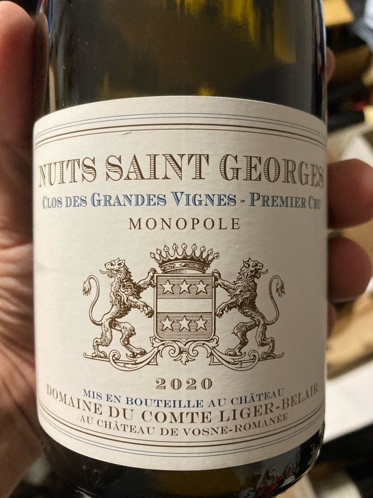 2023 Domaine du Comte Liger-Belair Nuits St. Georges 1er Cru Clos des ...