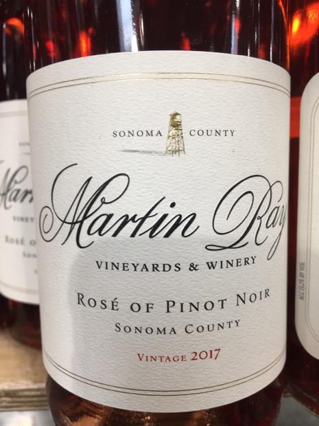 2020 Martin Ray Pinot Noir Rosé Estate Grown, USA, California, Sonoma ...