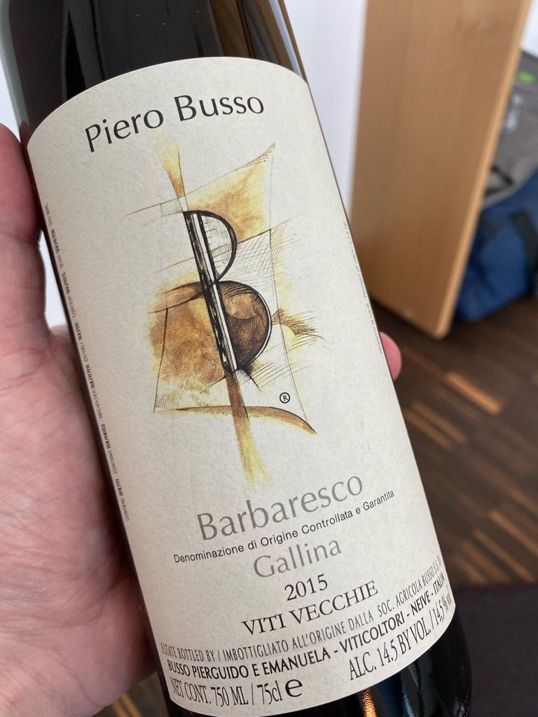 2015 Piero Busso Barbaresco Viti Vecchie Gallina, Italy, Piedmont ...