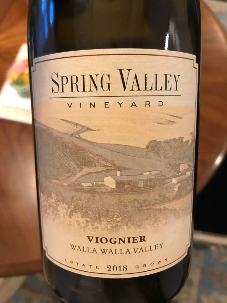 2018 Spring Valley Vineyard Viognier, USA, Washington, Columbia Valley ...