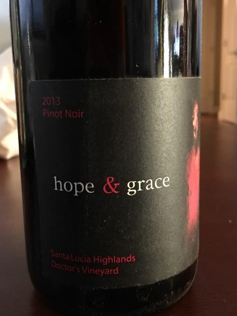 2013 Hope & Grace Pinot Noir Doctor's Vineyard, USA, California ...