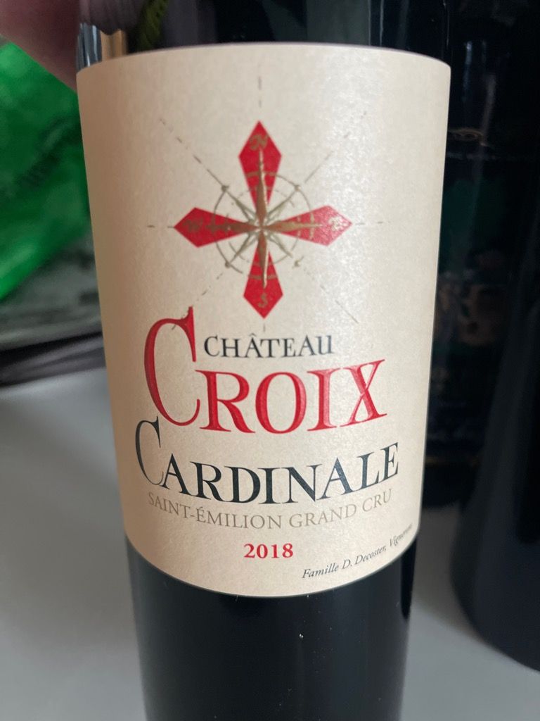 2021 Château Croix Cardinale, France, Bordeaux, Libournais, St. Émilion ...