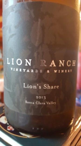 2013 Lion Ranch Lion's Share, USA, California, Central Coast, Santa ...
