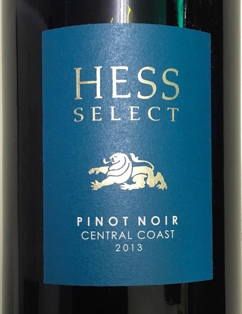 2013 The Hess Collection Pinot Noir Hess Select Central Coast, USA ...