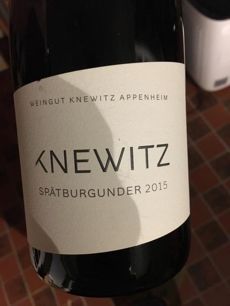 2015 Weingut Knewitz Ingelheimer Spätburgunder trocken, Germany ...