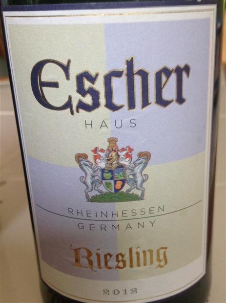 2013 Escher Haus Riesling Landwein Rhein, Germany - CellarTracker