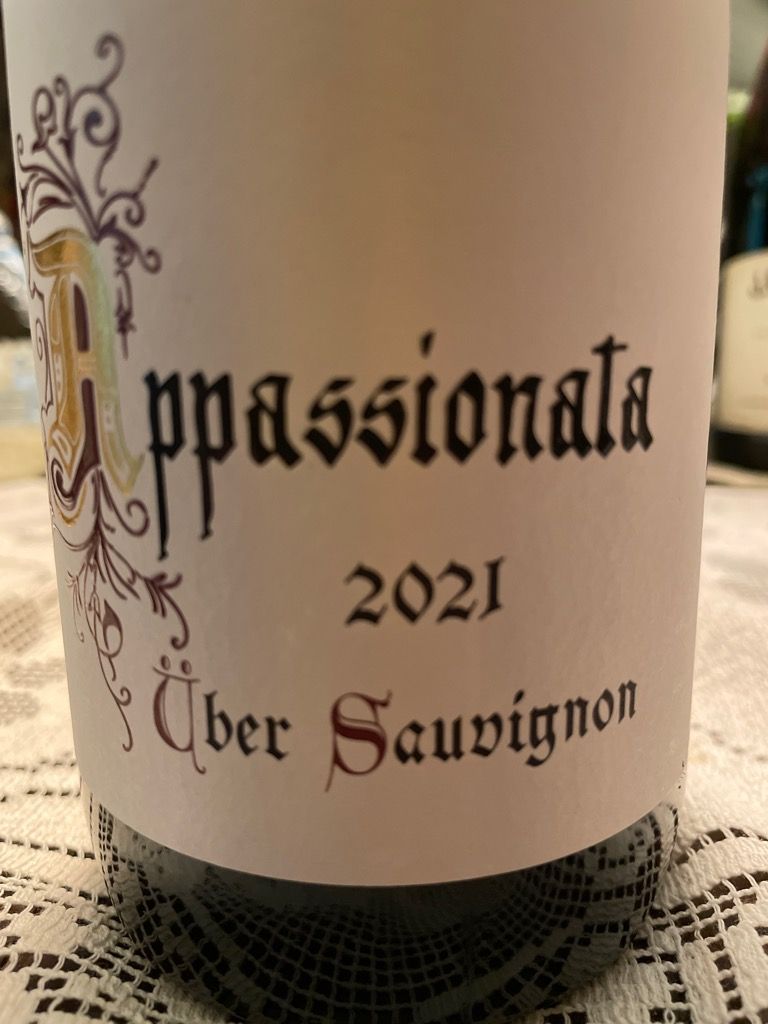 2021 Appassionata Über-Sauvignon, USA, Oregon, Willamette Valley, Chehalem Mountains - CellarTracker