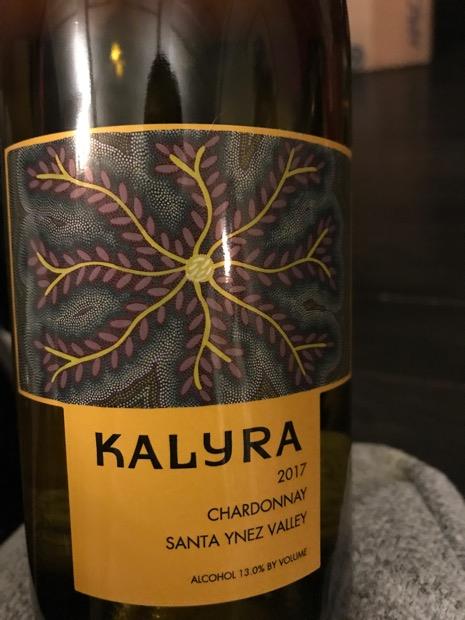 2019 Kalyra Chardonnay, USA, California, Central Coast, Santa Ynez ...
