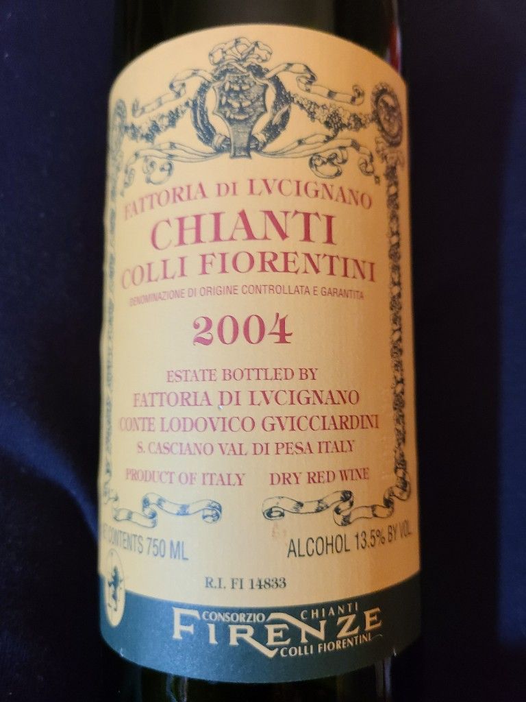 2004 Fattoria di Lucignano Chianti Colli Fiorentini, Italy, Tuscany ...
