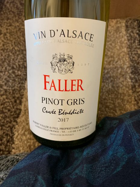2010 Robert Faller & Fils Pinot Gris Cuvée Bénédicte, France, Alsace ...