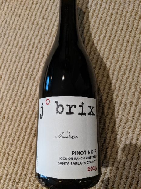 2015 J. Brix Pinot Noir Kick-on Ranch, USA, California, Central Coast ...