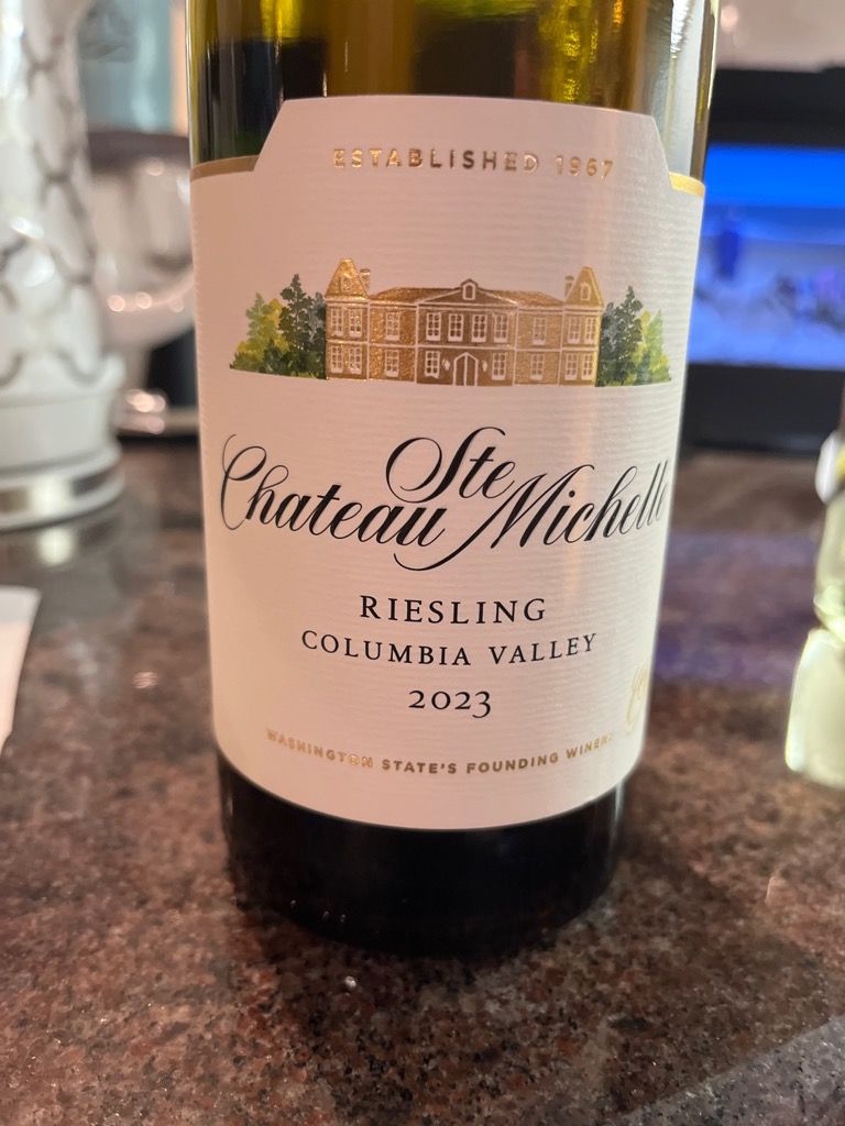 2023 Chateau Ste. Michelle Riesling, USA, Washington, Columbia Valley ...