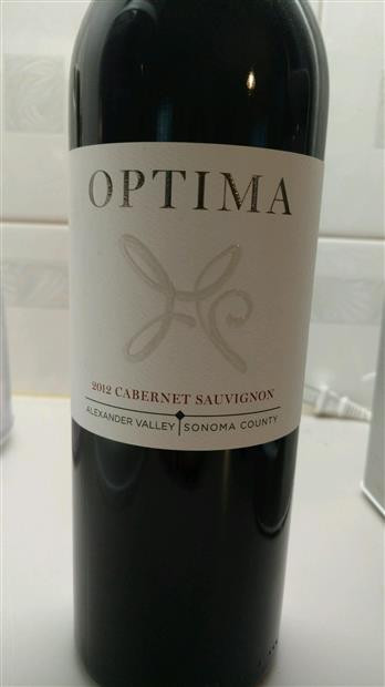 2012 Optima Cabernet Sauvignon, USA, California, Sonoma County ...