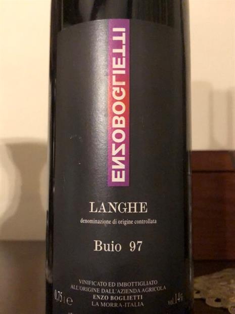 1998 Enzo Boglietti Langhe Buio, Italy, Piedmont, Langhe, Langhe DOC ...