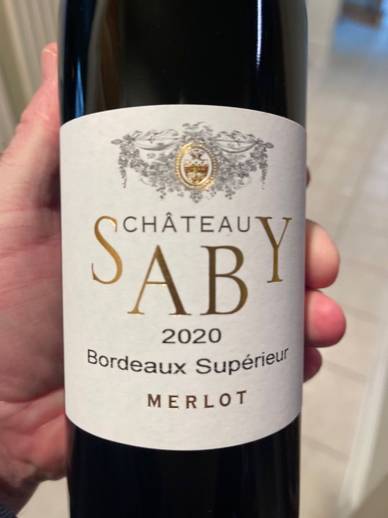 2020 Château Saby, France, Bordeaux, Bordeaux Supérieur - CellarTracker
