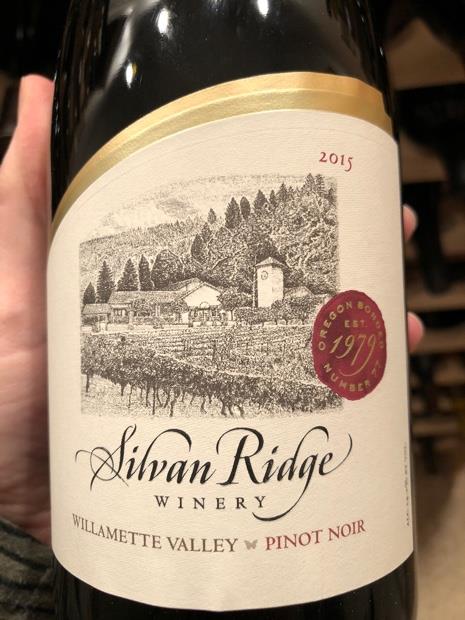 2015 Silvan Ridge Pinot Noir, USA, Oregon, Willamette Valley ...