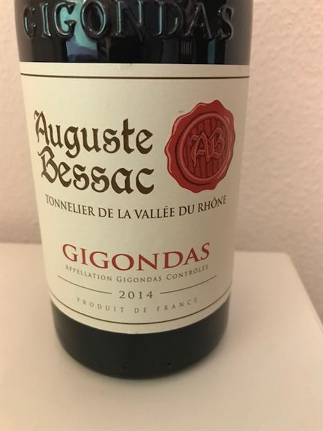 2014 Auguste Bessac Gigondas, France, Rhône, Southern Rhône, Gigondas ...