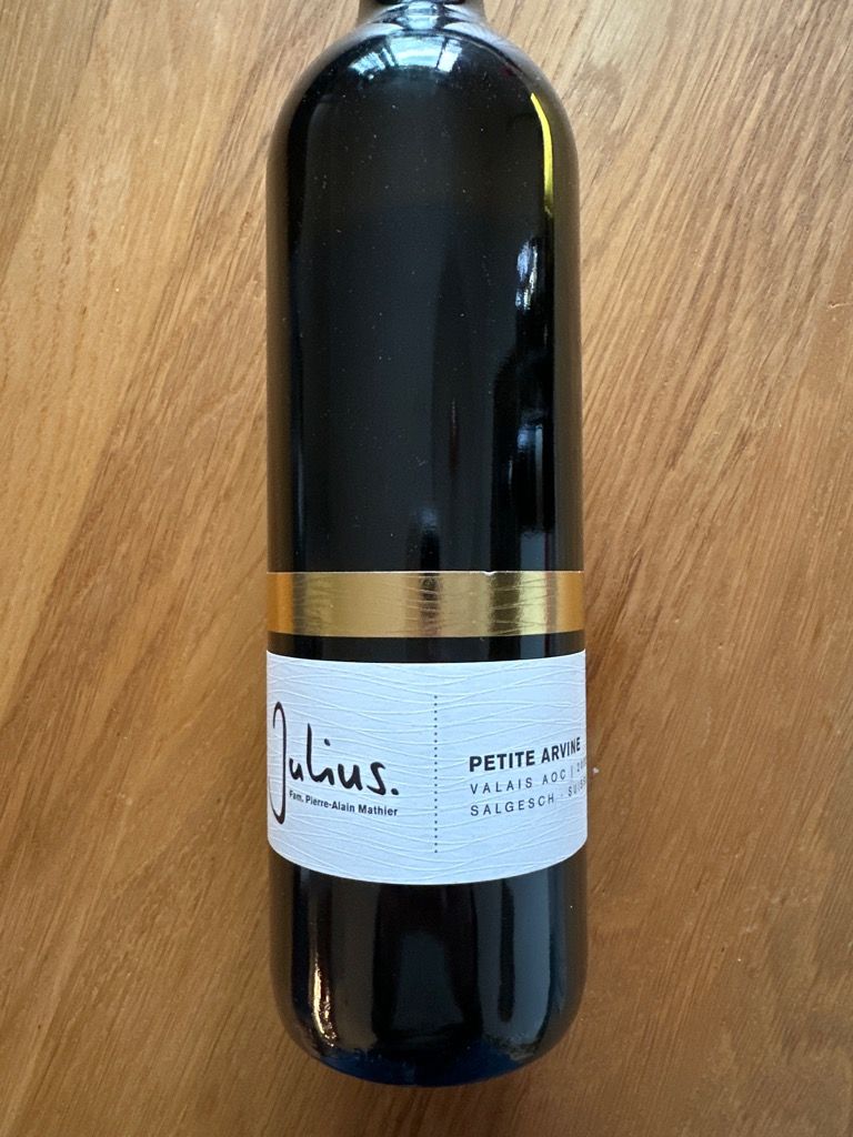 2020 Familie Pierre-Alain Mathier Petite Arvine Julius, Switzerland ...