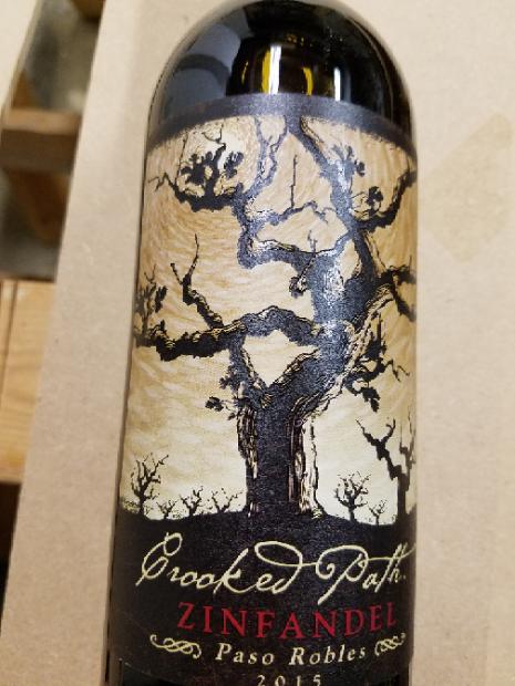 2015 Crooked Path Cellars Zinfandel, USA, California, Central Coast ...