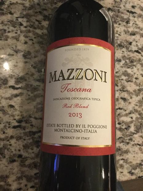 2013 Mazzoni Rosso Toscana IGT, Italy, Tuscany, Toscana IGT - CellarTracker