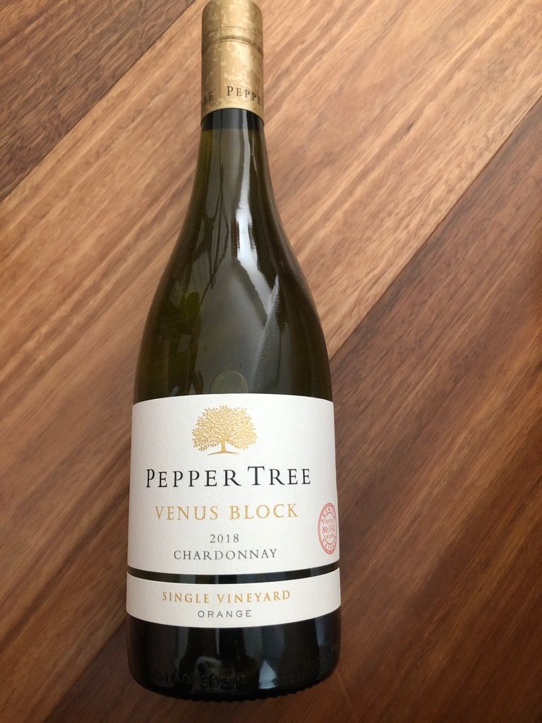 2018 Pepper Tree Chardonnay Single Vineyard Venus Block, Australia, New ...