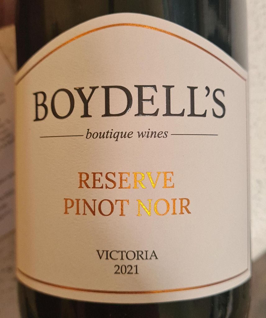 2021 Boydell's Pinot Noir Reserve, Australia, Victoria - CellarTracker