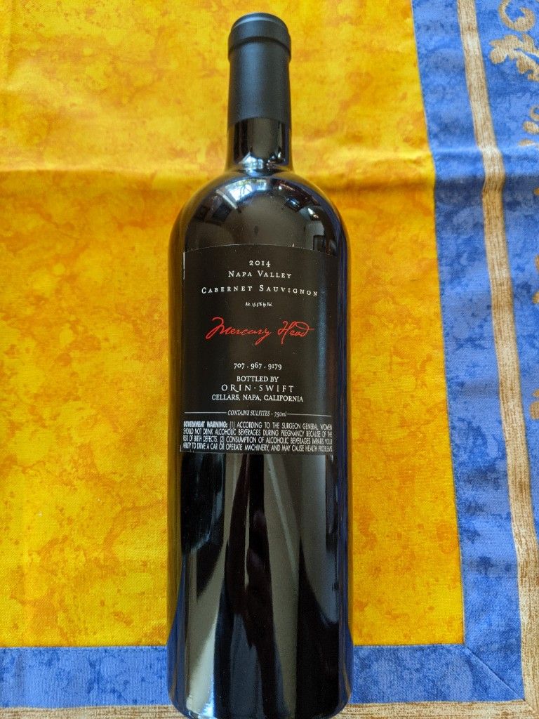 2014 Orin Swift Cabernet Sauvignon Mercury Head - CellarTracker