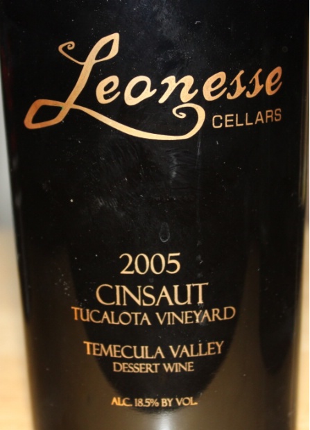 2005 Leoness Cellars Cinsaut Port, USA, California, South Coast ...