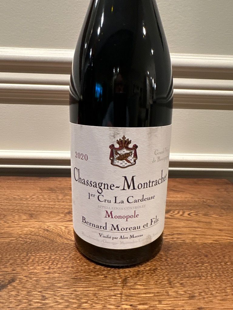 2020 Domaine Bernard Moreau et Fils Chassagne-Montrachet 1er Cru ...