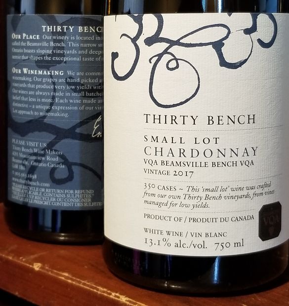 2017 Thirty Bench Chardonnay Small Lot, Canada, Ontario, Niagara ...